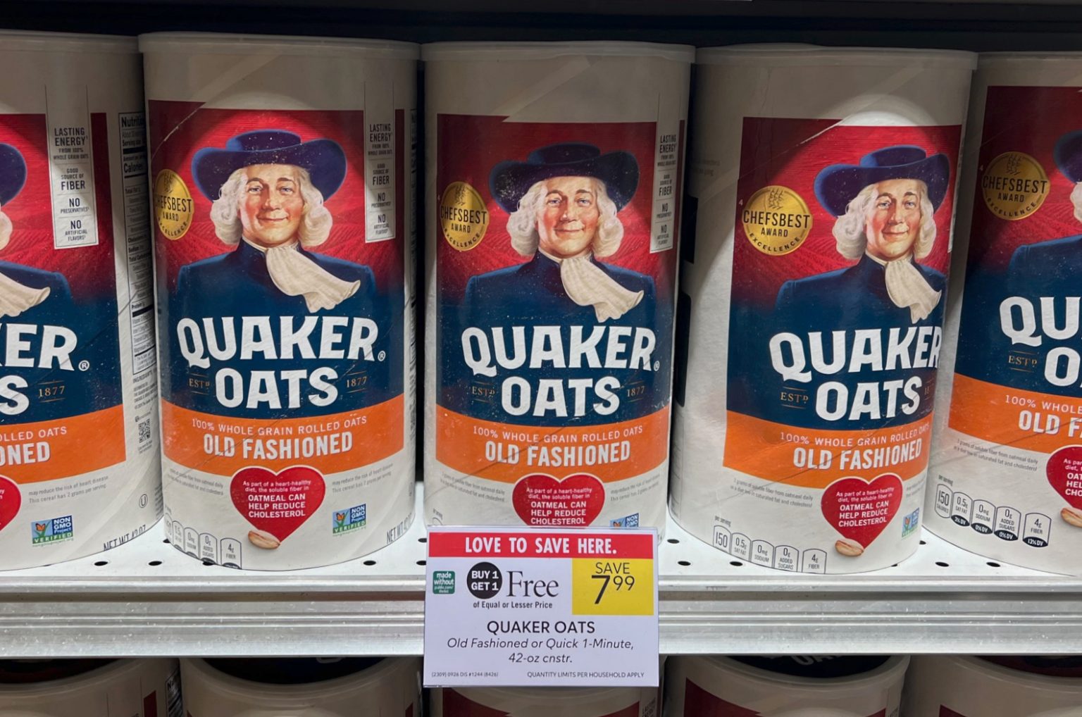 Big Canisters Of Quaker Oats Only $3 At Publix - iHeartPublix