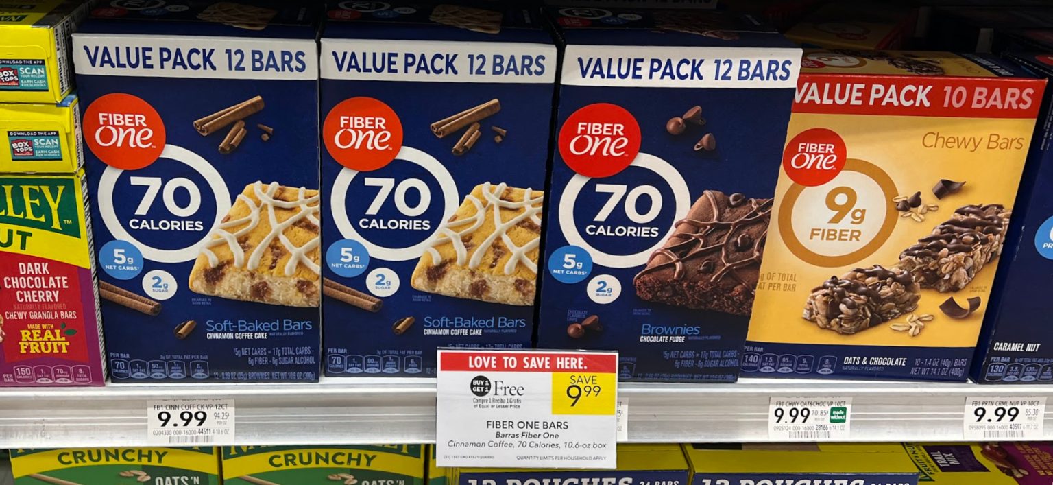 Value Size Boxes Of Fiber One Bars As Low As $4.75 At Publix - iHeartPublix