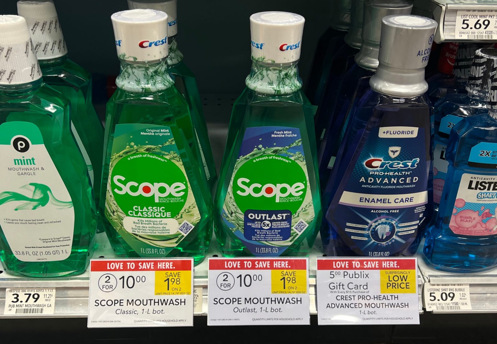 Crest Scope Mouthwash As Low As $1.33 At Publix (Regular Price $5.99 ...