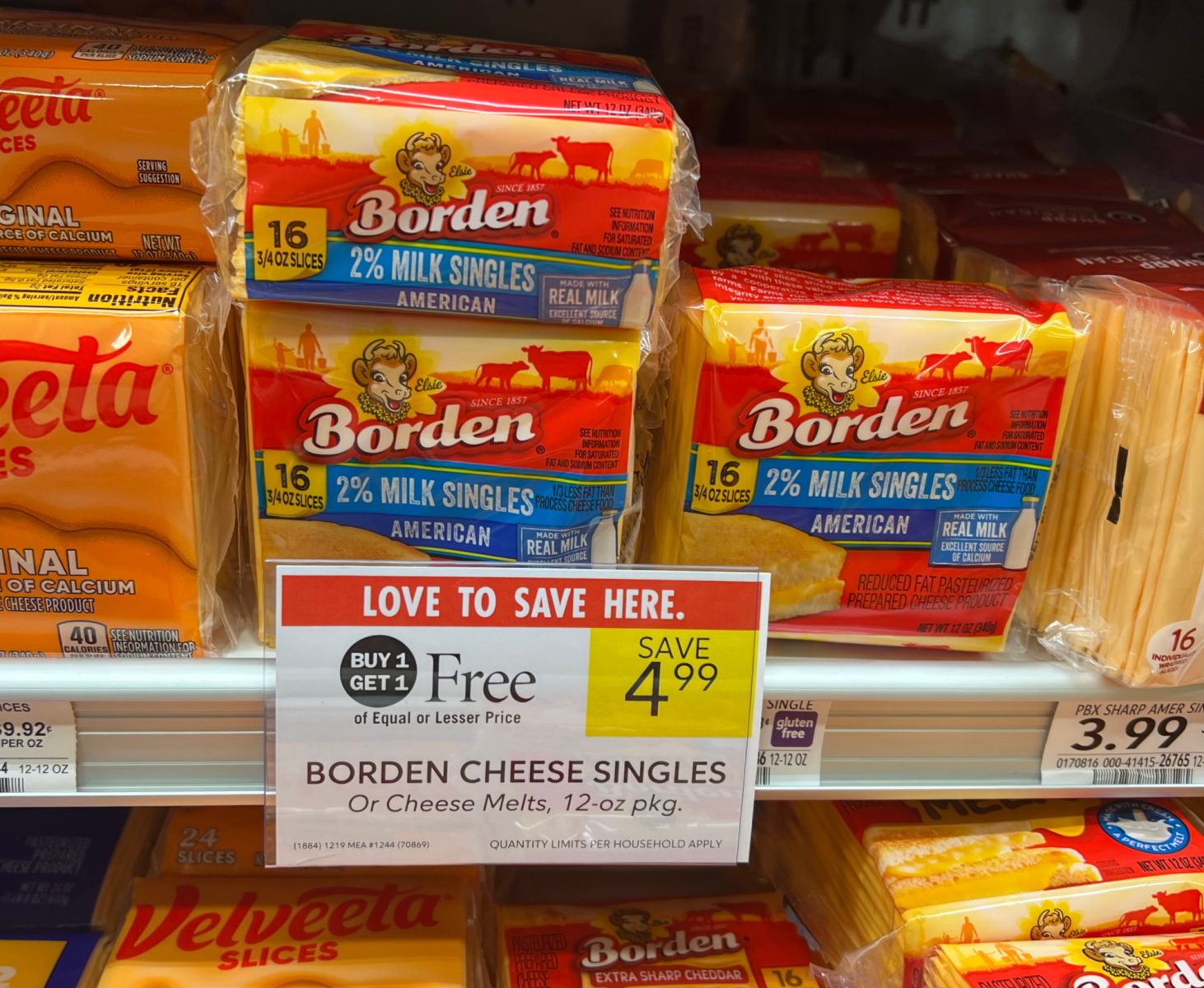 Get Borden Cheese Singles As Low As $1.75 Per Pack At Publix - iHeartPublix
