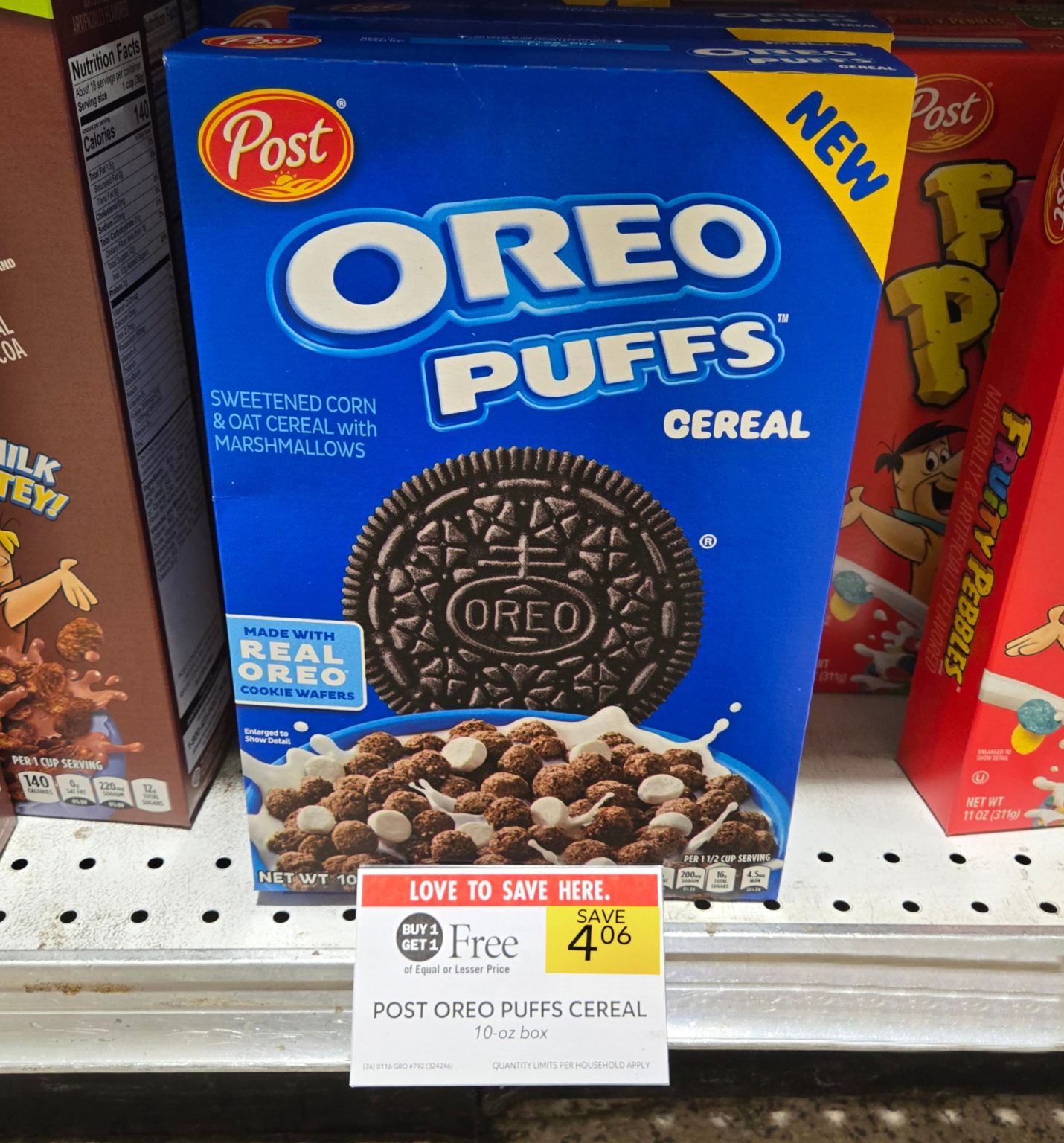 Post Oreo Puffs Cereal As Low As 78¢ At Publix - iHeartPublix