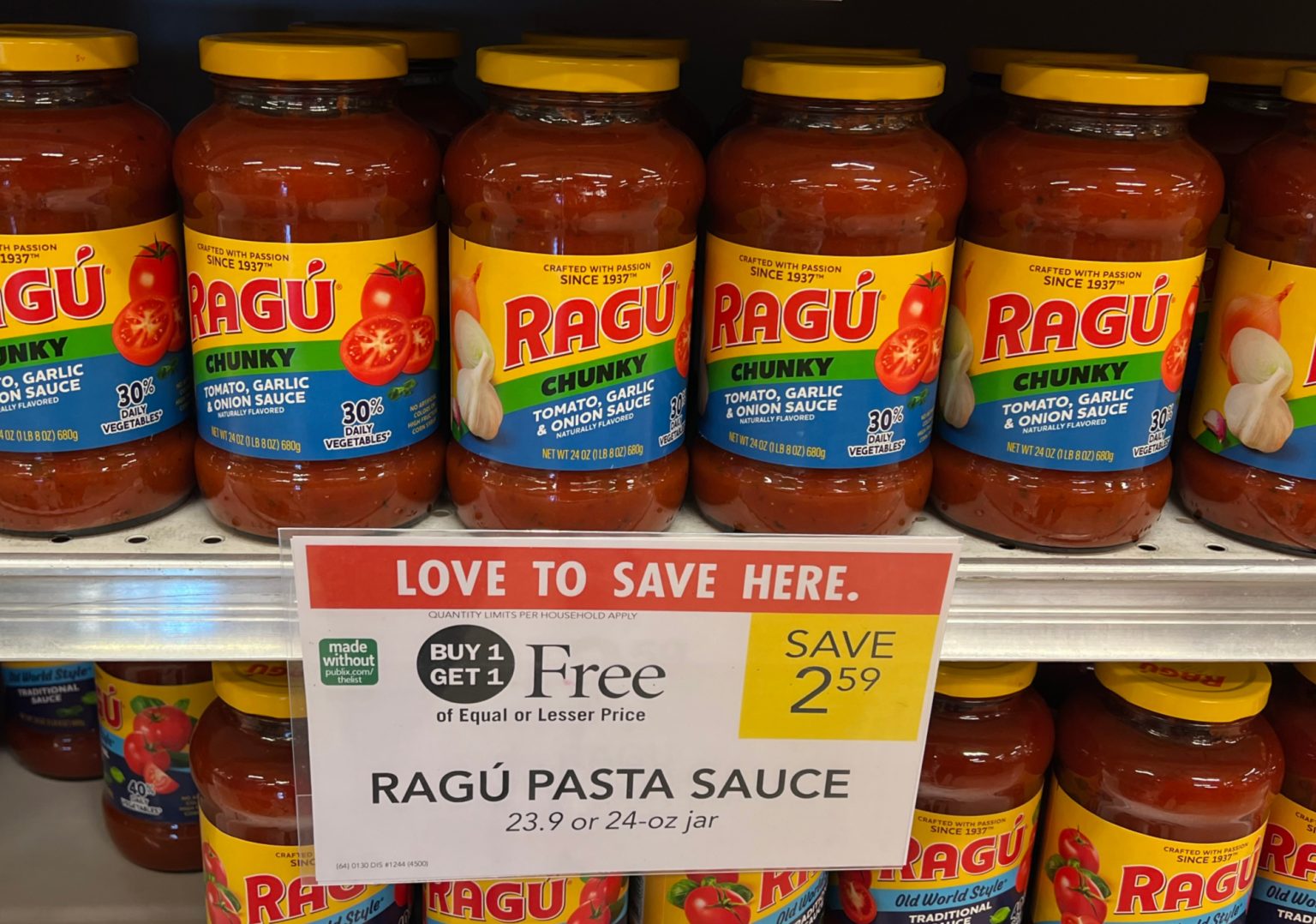Ragu Pasta Sauce As Low As 80¢ At Publix - iHeartPublix