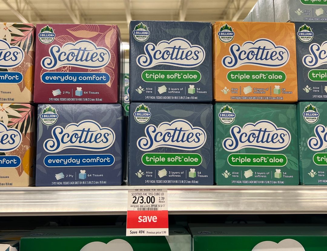 Get The Boxes Of Scotties Facial Tissues For Just $1.25 At Publix ...