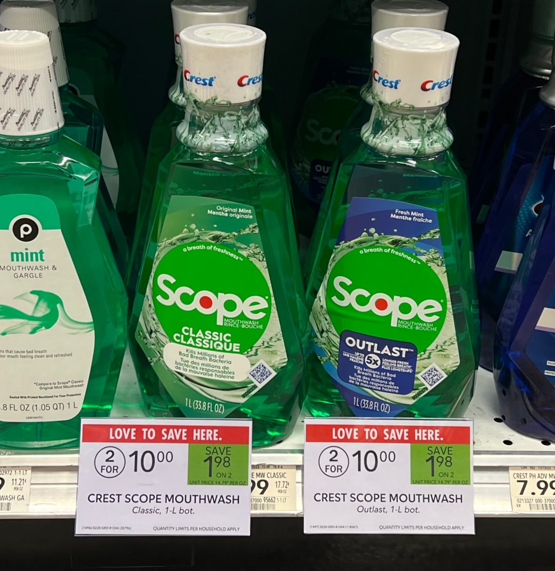 Crest Scope Mouthwash As Low As $1.67 At Publix (Regular Price $5.99 ...