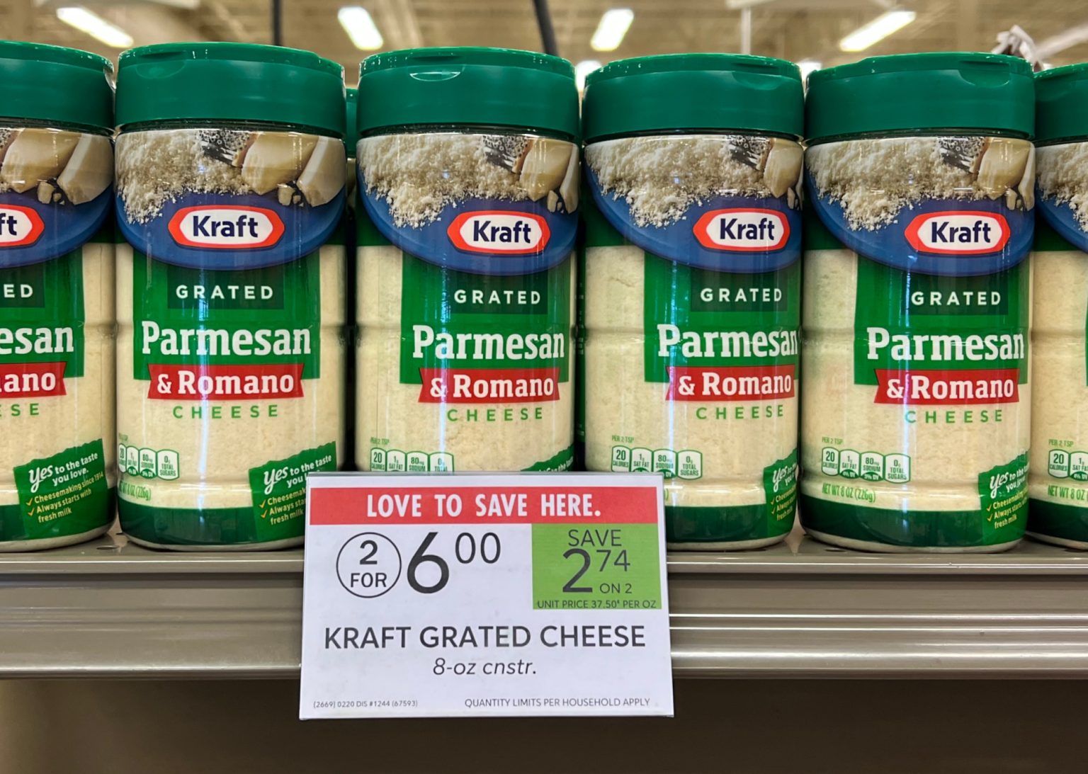 Get Kraft Grated Parmesan Cheese For Just $2.75 At Publix - iHeartPublix