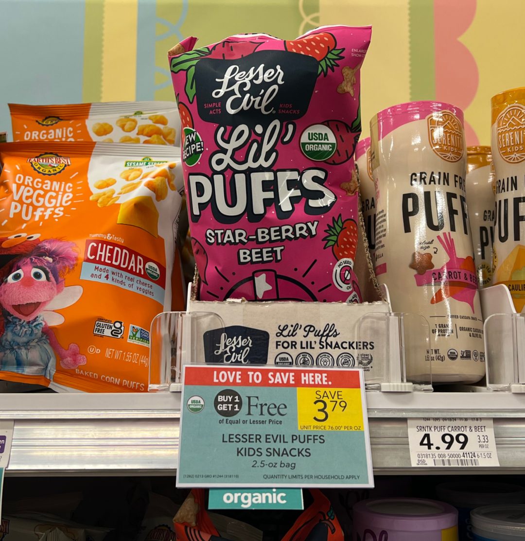 LesserEvil Lil’ Puffs As Low As $1.40 At Publix - iHeartPublix