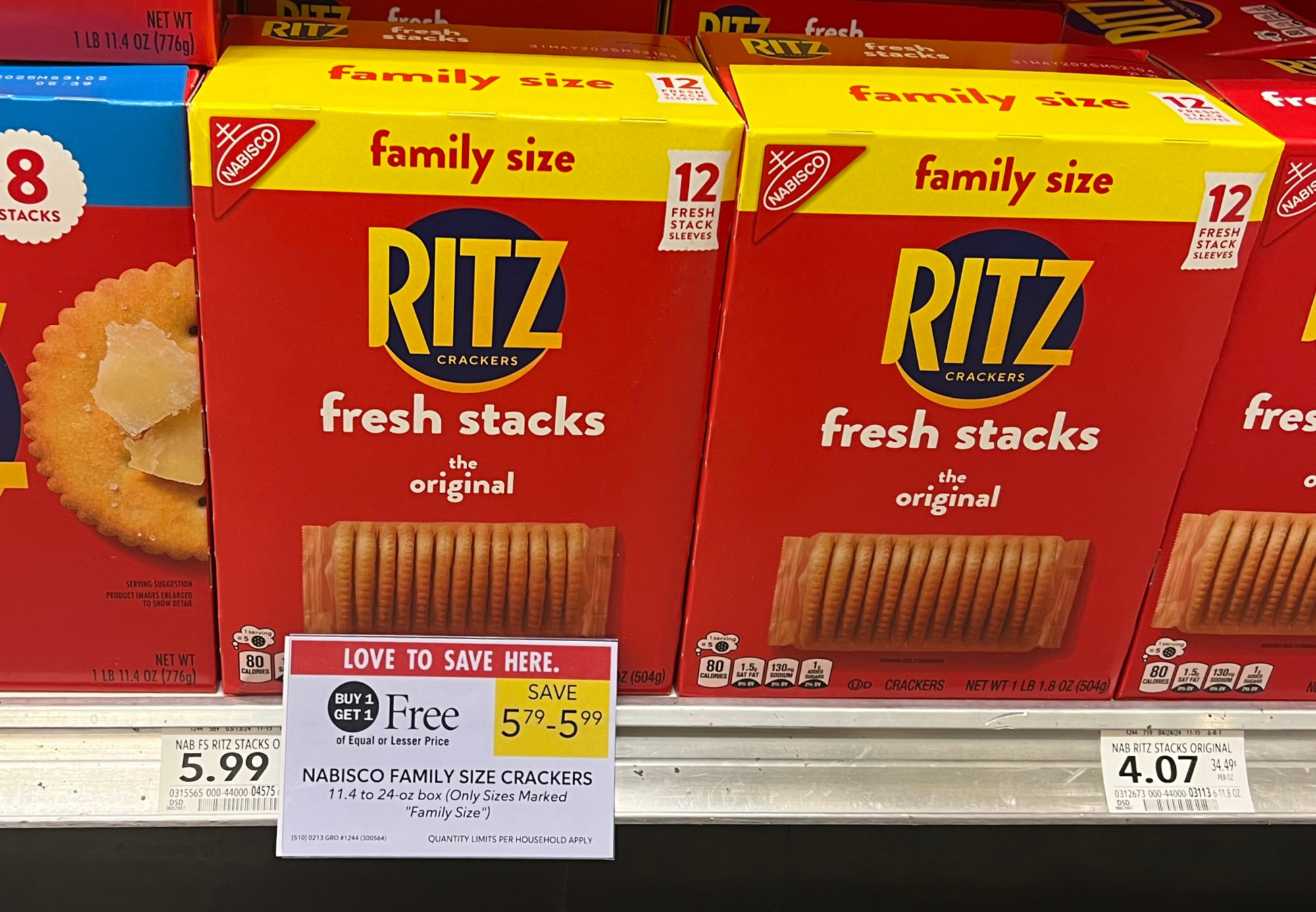 Nabisco Family Size Ritz Crackers Are Just $1.50 Per Box At Publix ...
