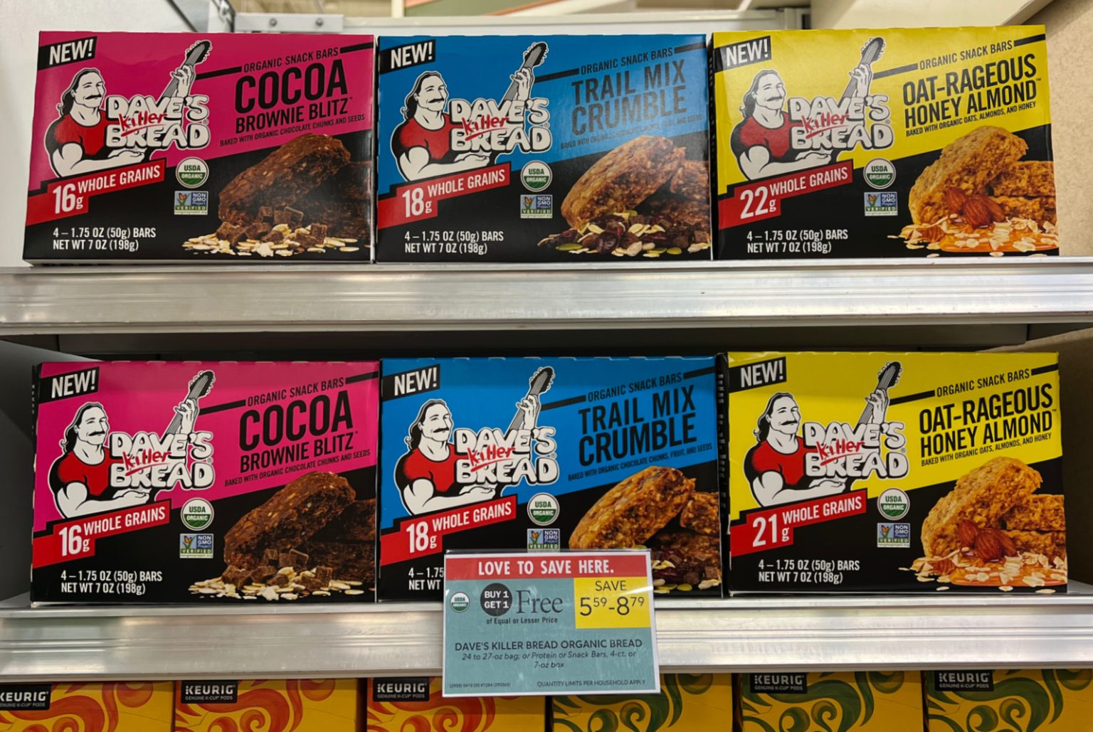 Get Boxes Of Dave’s Killer Bread Snack Bars As Low As $1.30 At Publix ...