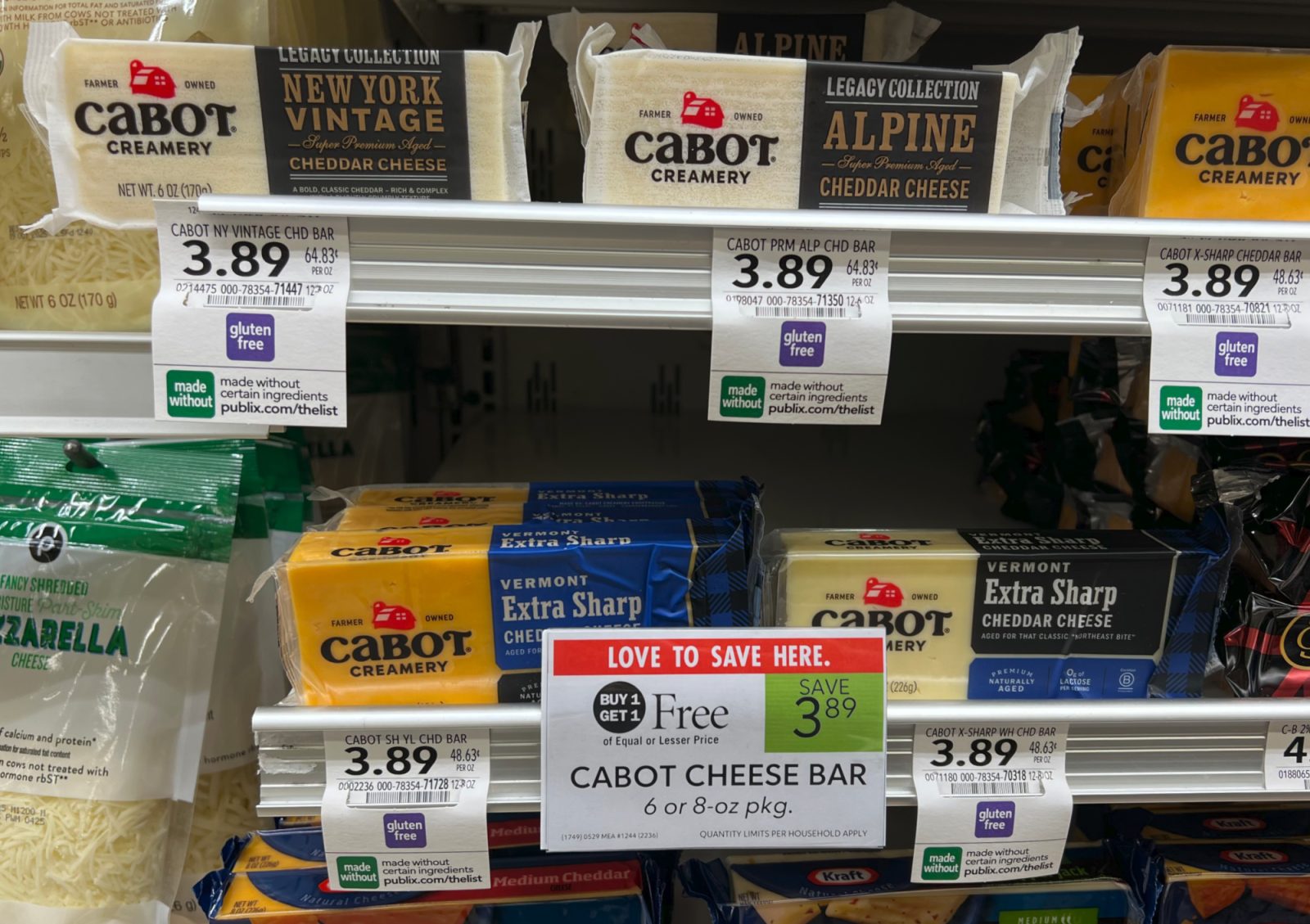 Cabot Cheese Bars As Low As 95¢ At Publix - iHeartPublix