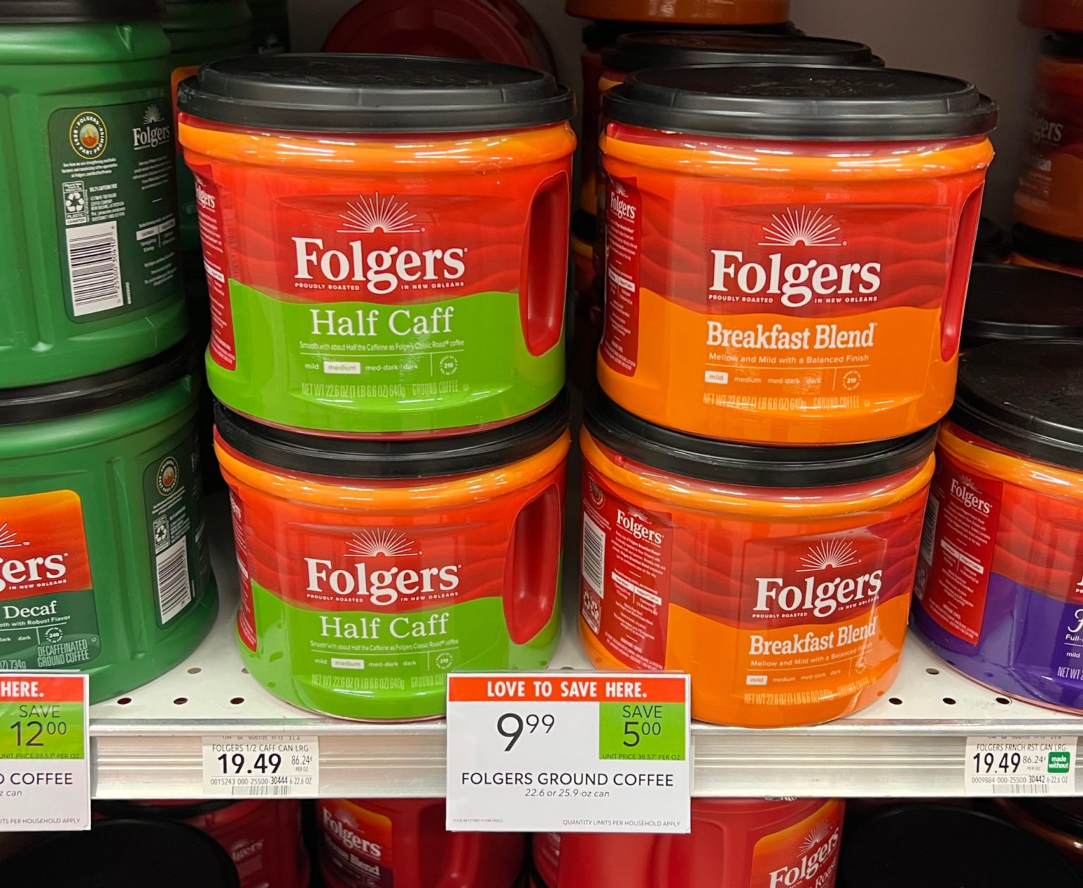 Big Canisters Of Folgers Coffee As Low As $8.49 At Publix (Regular ...