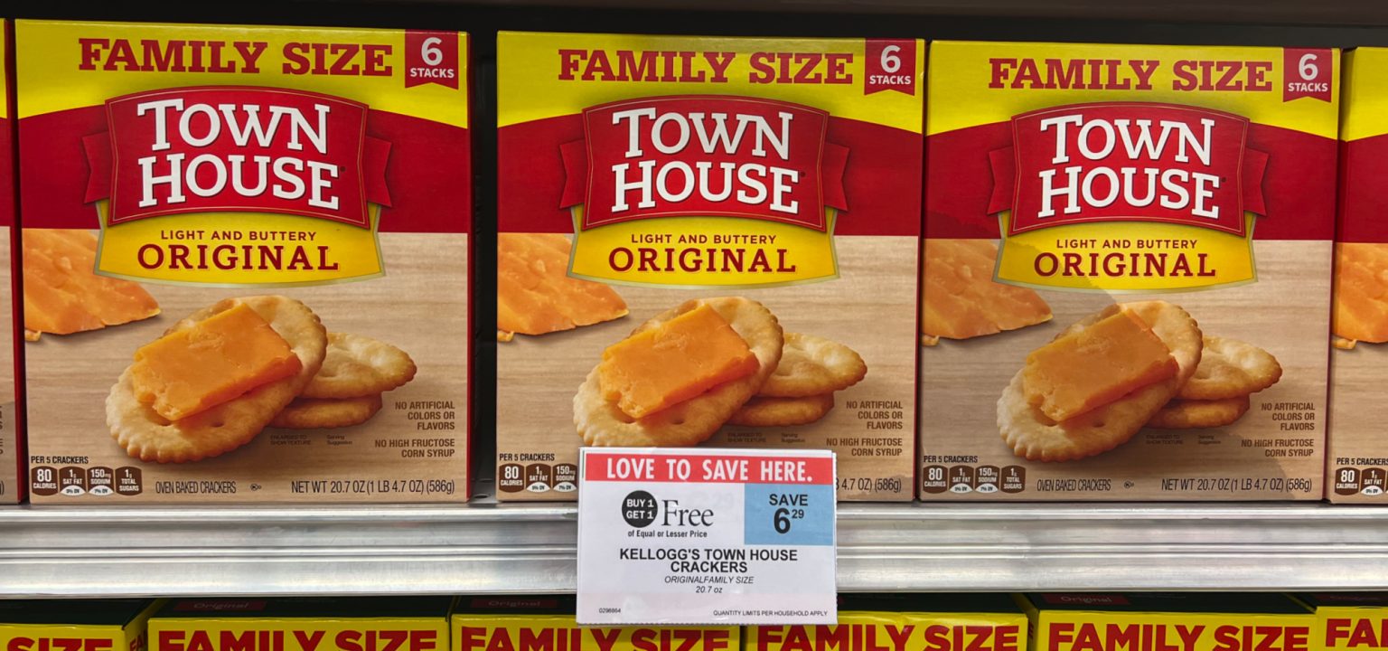 Get Family Size Boxes Of Kellogg’s Town House Crackers As Low As $2.52 ...