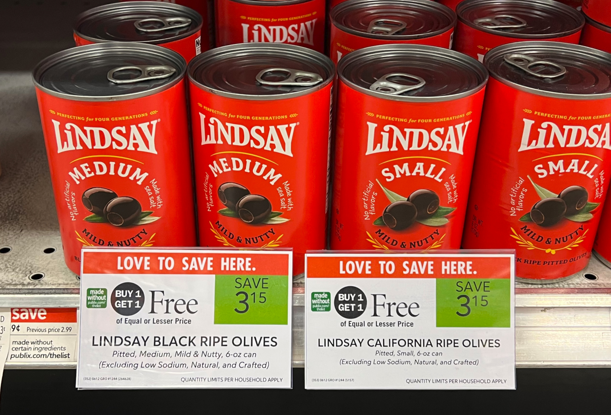 Lindsay Olives As Low As $1.33 Per Can At Publix - iHeartPublix