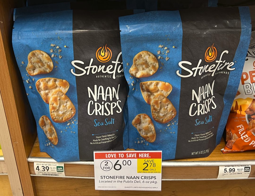 Stonefire Naan Crisps Just $2 At Publix - iHeartPublix