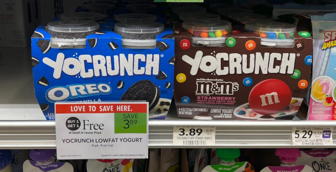YoCrunch Lowfat Yogurt 4-Packs As Low As $1.10 At Publix - iHeartPublix