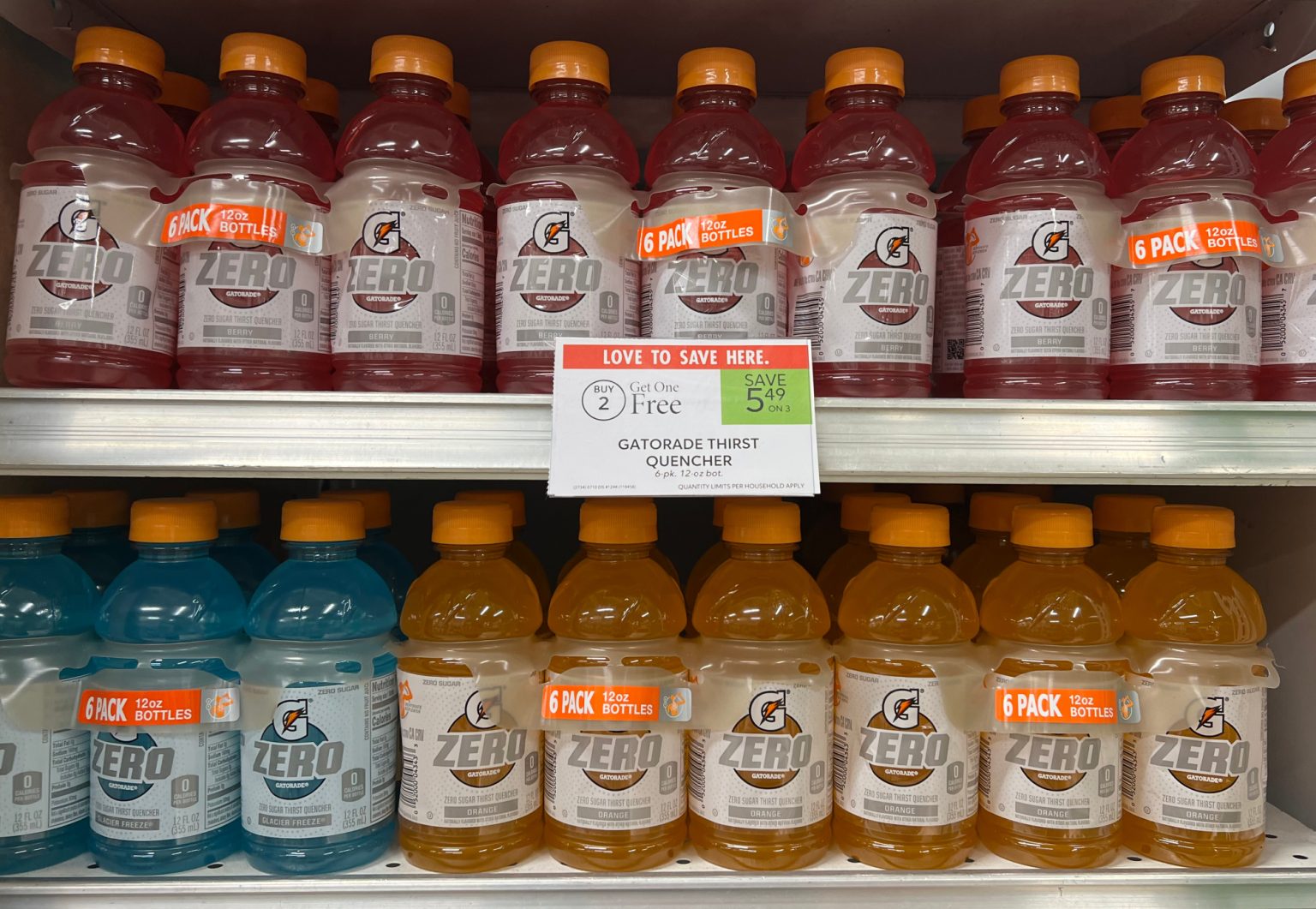 Gatorade Zero 6-Packs As Low As $2.66 At Publix (Regular Price $5.49 ...