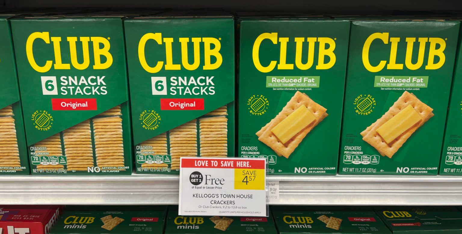 Kellogg’s Club Crackers As Low As $1.66 At Publix - iHeartPublix