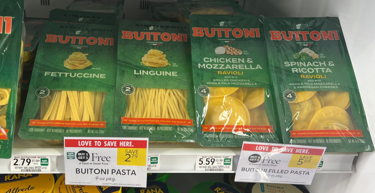 Buitoni Pasta As Low As FREE At Publix - iHeartPublix