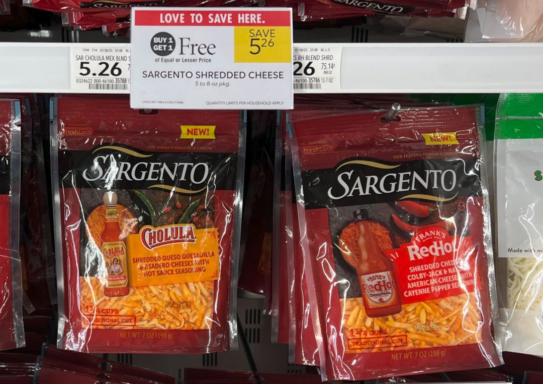 Sargento Cholula Or RedHot Shredded Cheese As Low As 63¢ At Publix ...
