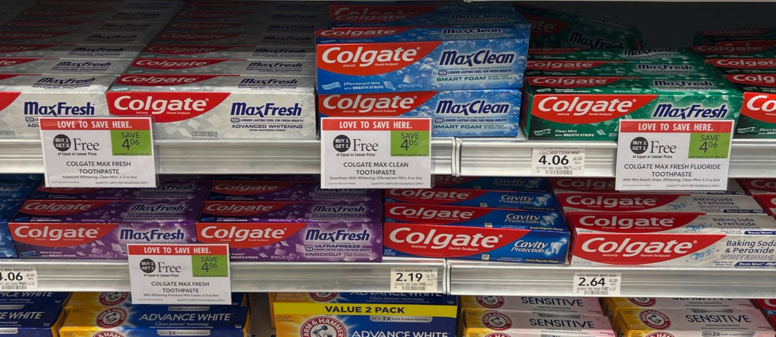 Get Colgate MaxFresh Toothpaste As Low As 3¢ At Publix - iHeartPublix