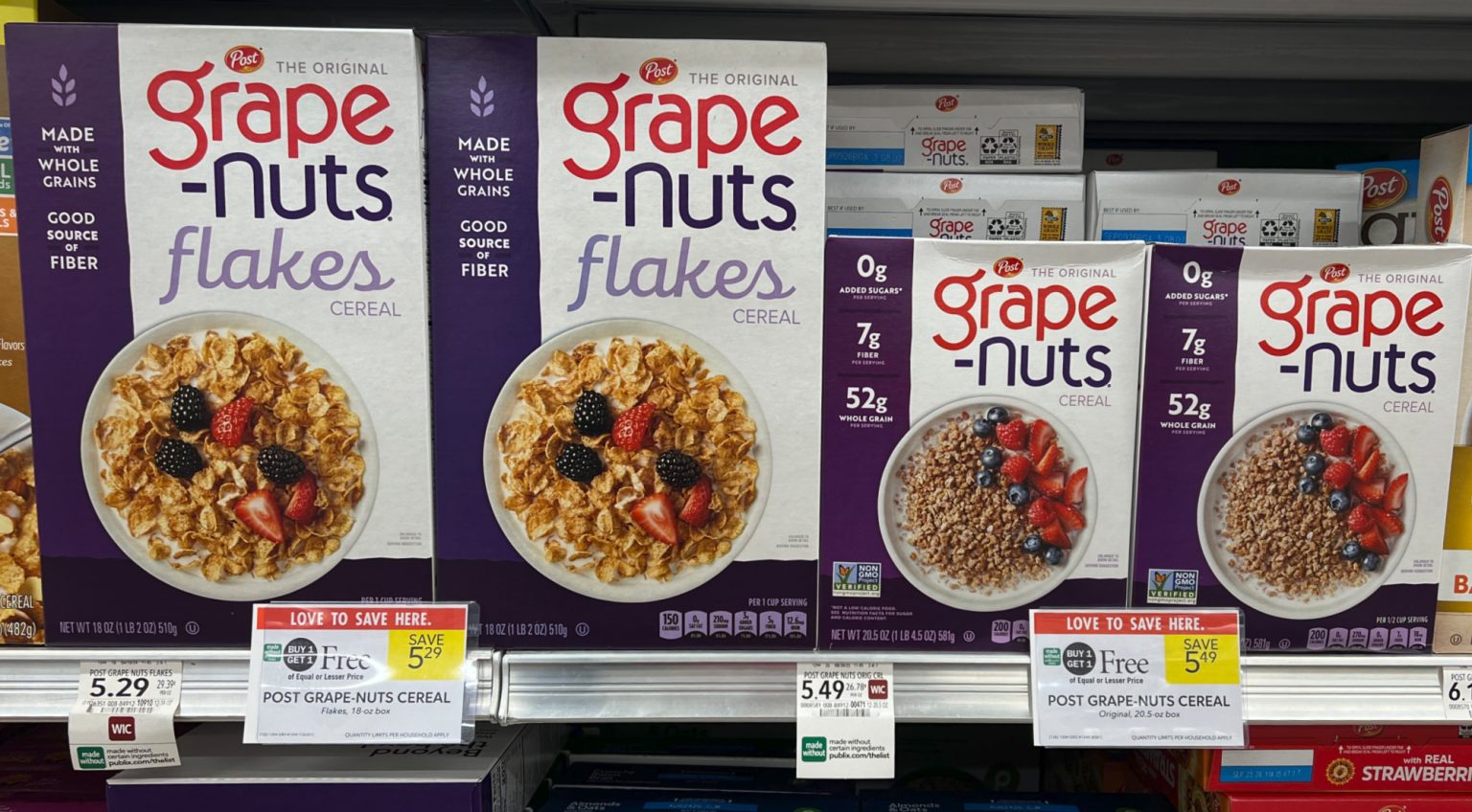 Post Grape-Nuts Cereal As Low As $1.40 Per Box At Publix - iHeartPublix