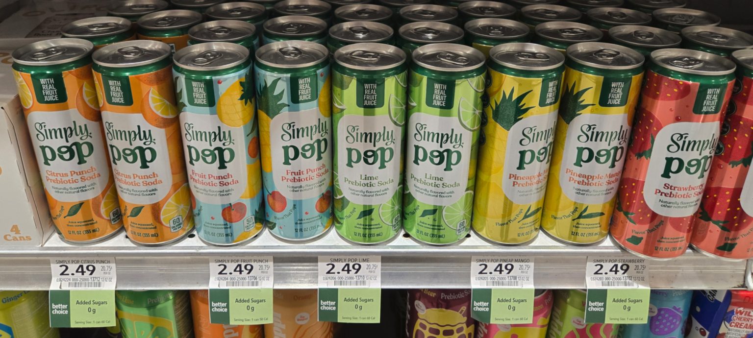 Simply Pop Prebiotic Soda As Low As $1.25 At Publix - iHeartPublix