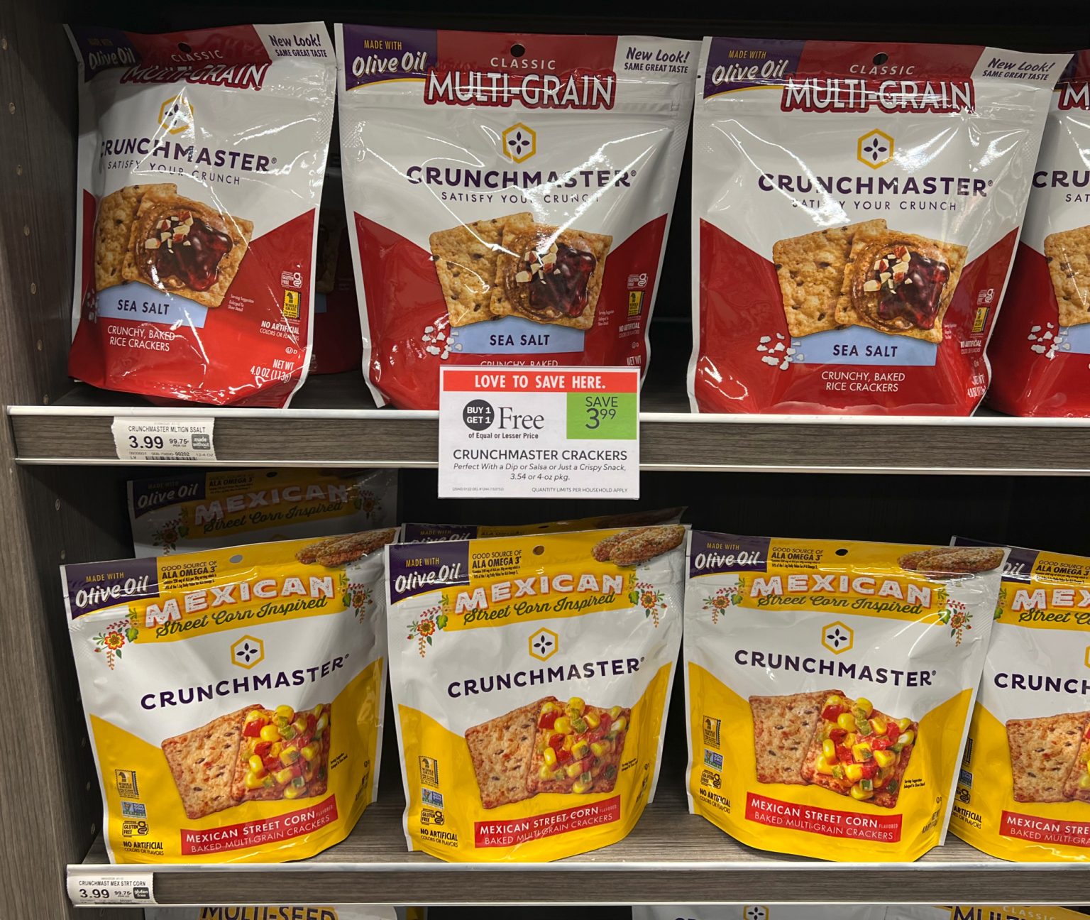 Crunchmaster Crackers As Low As $1 At Publix - iHeartPublix