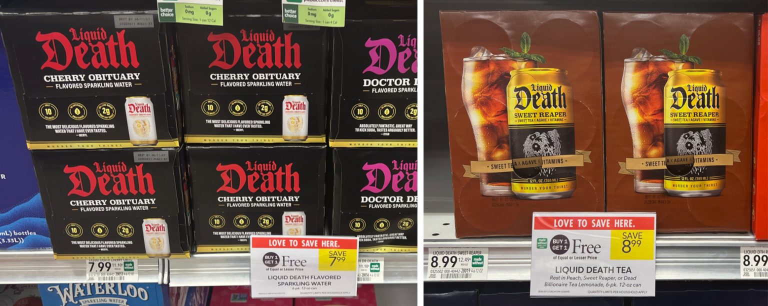 Liquid Death Mountain Water 8-Packs Are As Low As $3 At Publix (Regular ...
