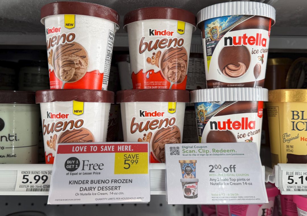 Grab Nutella Ice Cream For Just $2 Per Container At Publix - iHeartPublix